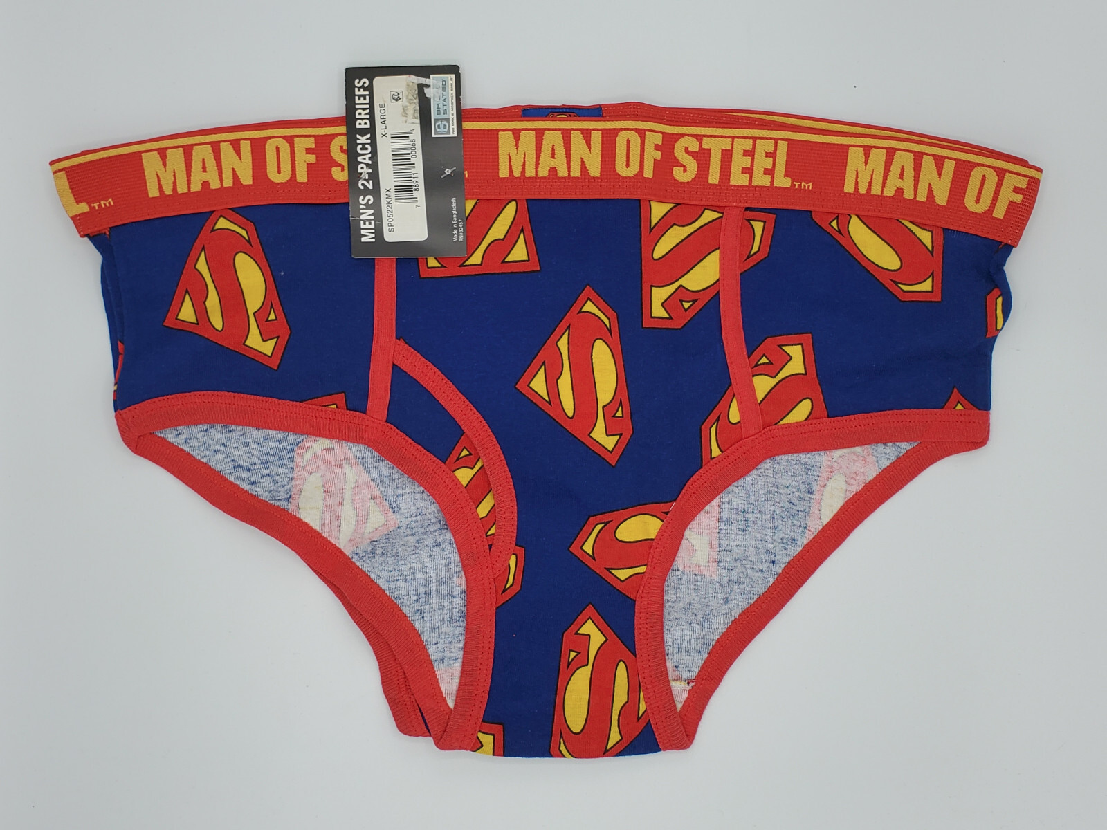 2000's 2 PACK SUPERMAN DC SUPERHERO Mens Comic Book Briefs XL Vintage ...