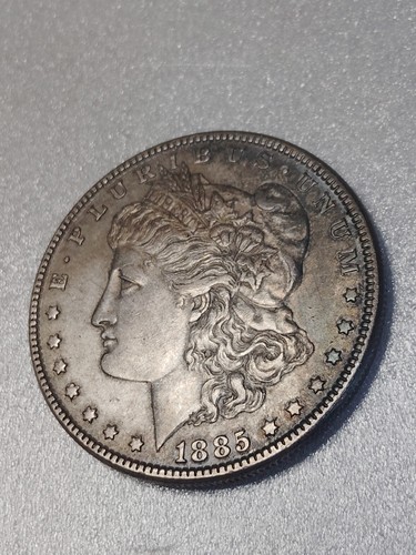 1885-P Morgan Silver Dollar Toned Coin | eBay