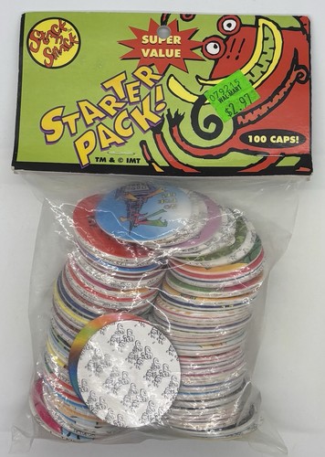 VTG Stack -n-Smack Starter Pack Of Pogs/ Caps, 100 Assorted Caps, NOS ...