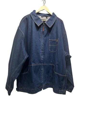 Riggs Workwear by Wrangler Denim Jacket Work Coat Chore Jean 4XL | eBay