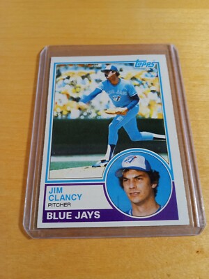 1983 Topps #345 JIM CLANCY Toronto Blue Jays Baseball Card, Pitcher ...