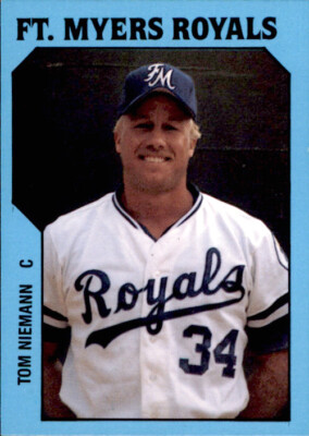 1985 Ft. Myers Royals TCMA #6 Tom Niemann Quincy Illinois IL Baseball ...