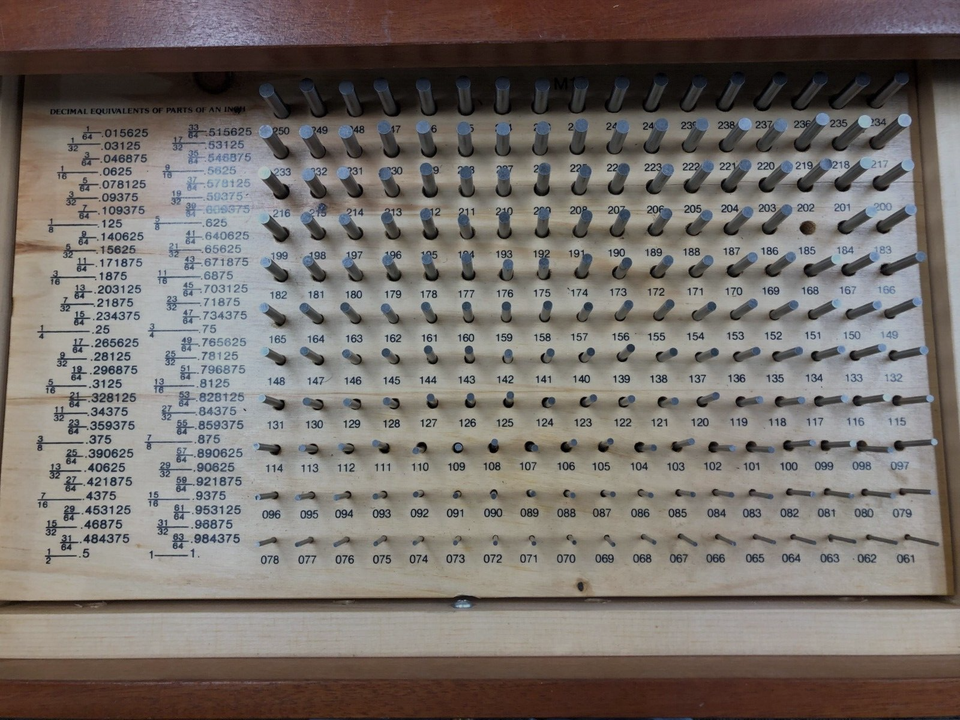 Meyer Steel PLUS Pin Gage Library .061"-.750" (685 Gages), .001 ...