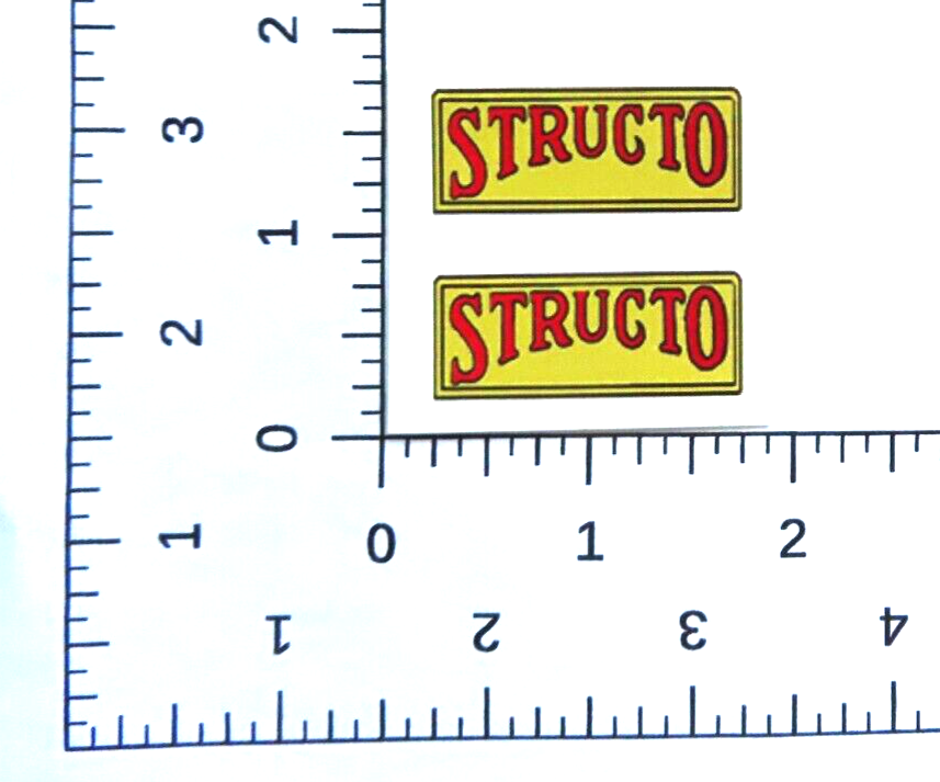 Structo door water slide decal set with tracking | eBay