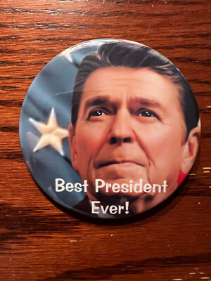 Ronald Reagan Best President Ever - Memory button pinback | eBay