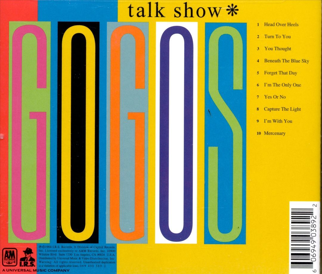 THE GO-GO'S TALK SHOW NEW CD 606949038922| eBay