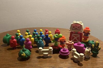 Lot Of Fisher Price-Pop-Onz-Pop 'n Tunes Farm-2004 And Letters | eBay