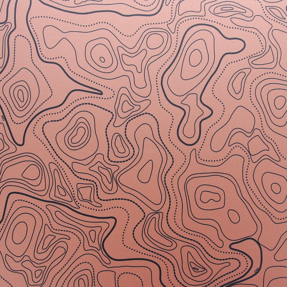 Infused KYDEX® Sheet - Topographic Map­ Camo Series - (Multiple Sizes ...