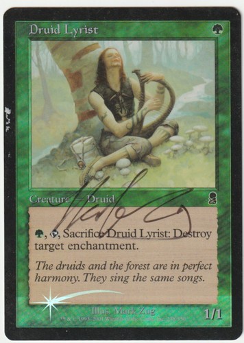 Odyssey FOIL Druid Lyrist Signed by Mark Zug | eBay