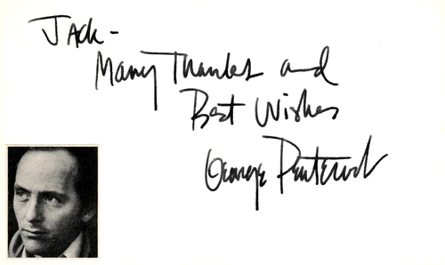 George Pentecost Signed Auto 3x5 Index Card Rockford Files | eBay