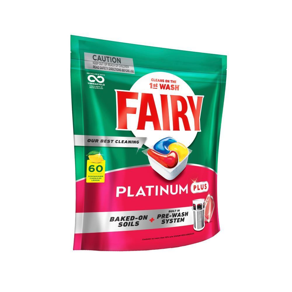 Fairy Platinum Plus Dishwashing Capsules Lemon PK60 | eBay
