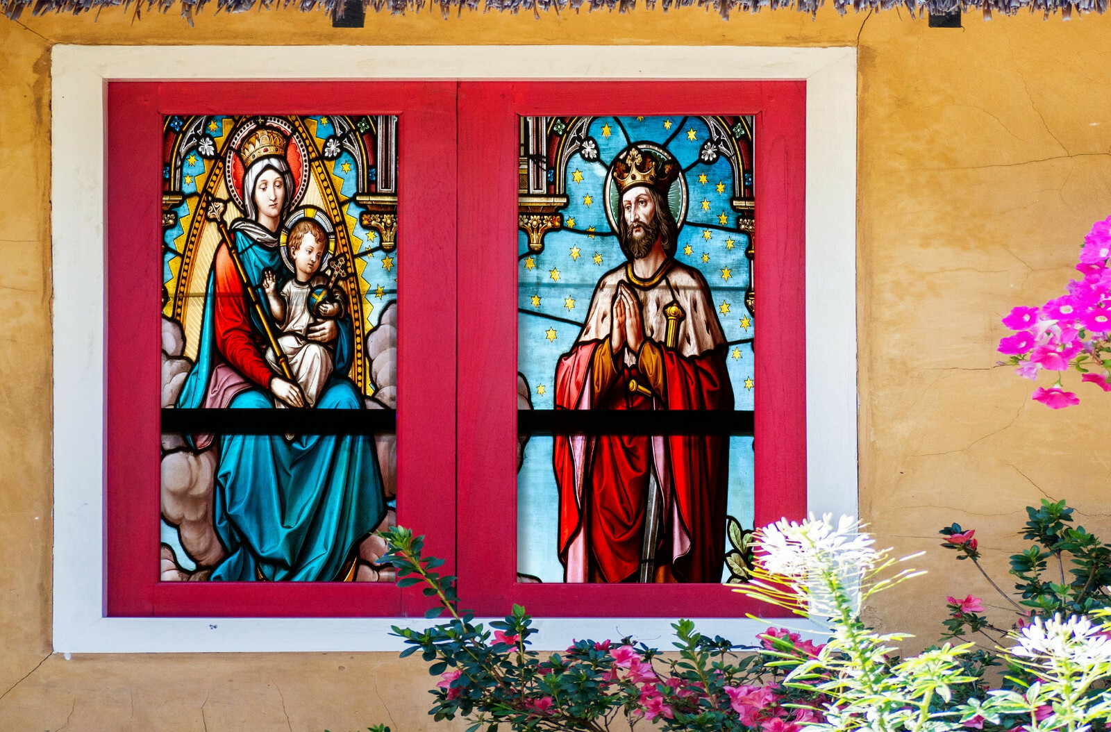 3D Baby Queen ZHUA093 Window Film Print Sticker Cling Stained Glass UV ...