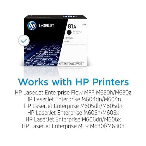 Genuine HP 81A Black Toner Cartridge | CF281A | eBay