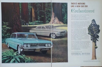 1960 vintage general motors print ad. nothing like a new car for ...