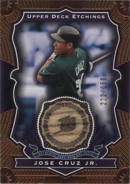 2004 Upper Deck Etchings - Baseball Etching Bats Purple #BE-JC Jose ...