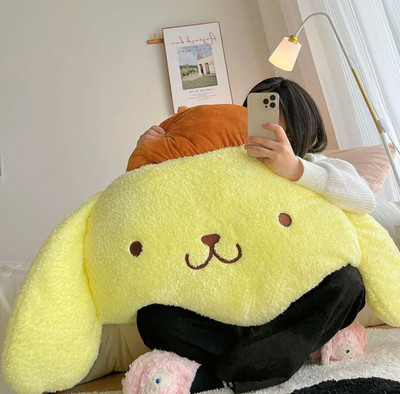 SANRIO POMPOMPURIN PLUSH HELLO KITTY MY MELODY CHAIR 100CM GIANT SOFT ...