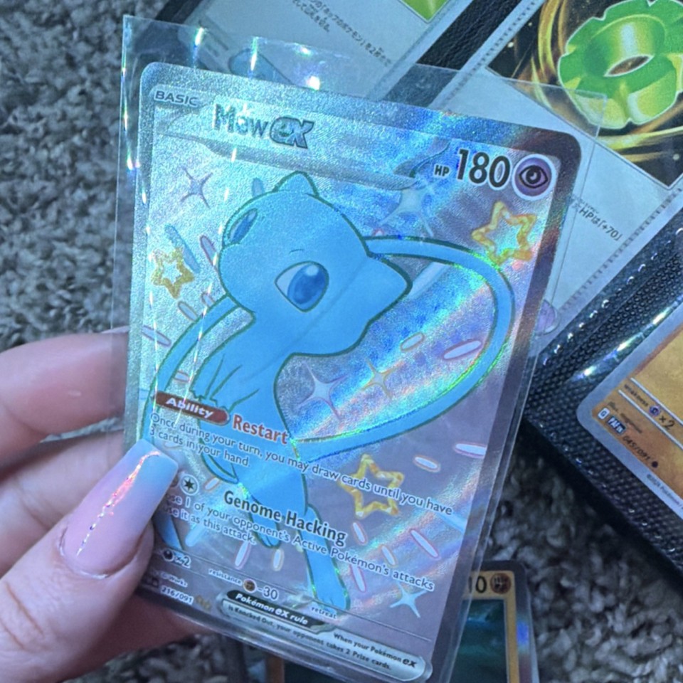 Pokémon TCG Mew EX Holo Basic Psychic 216/091 English Card Lot Nintendo ...