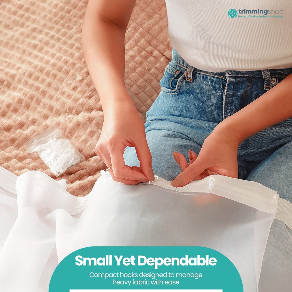 HIGH QUALITY PLASTIC WHITE WINDOW CURTAIN TRACK GLIDERS HOOKS RAIL ...