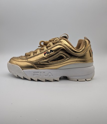 Pre-Loved Fila Disruptor II Gold/White Sneakers (5.5) | eBay