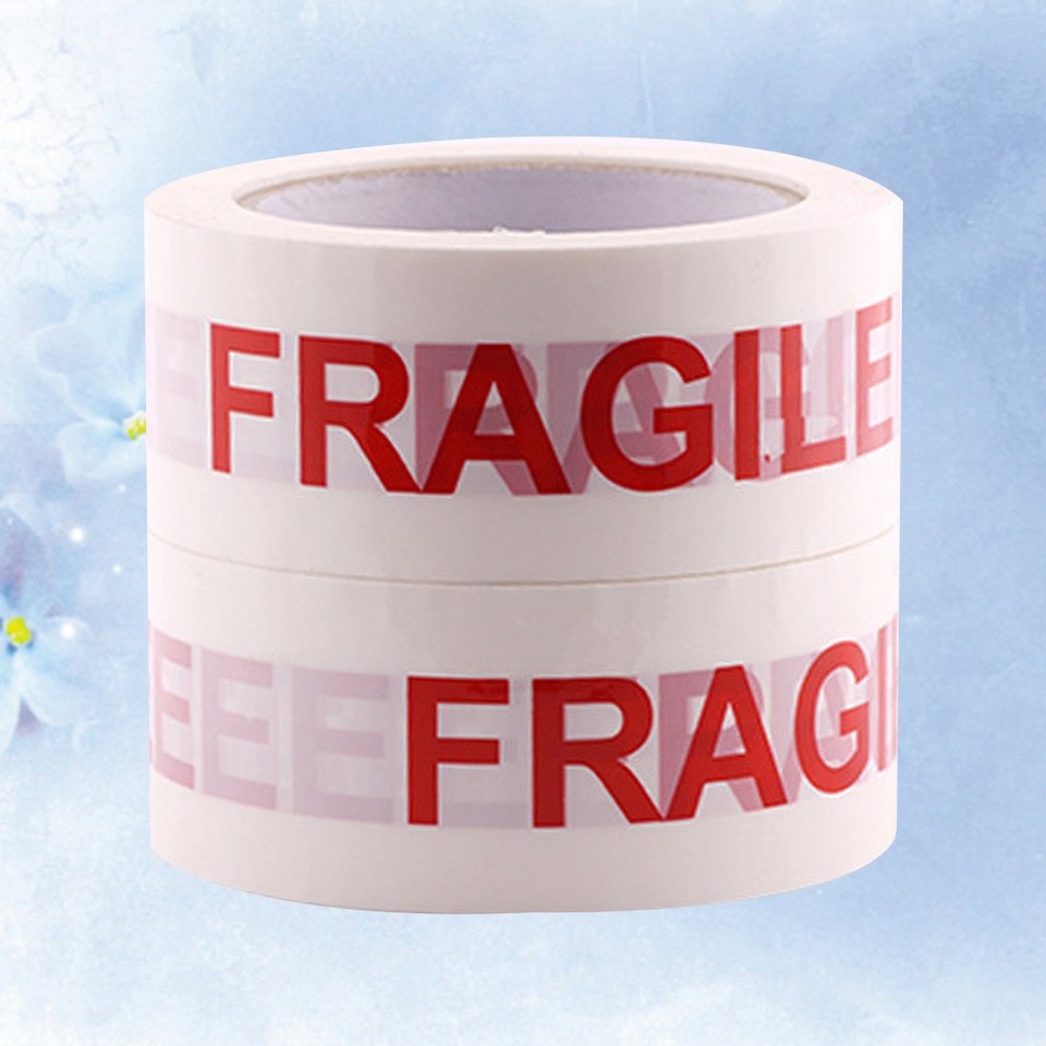 3 Pieces Package Tape Adhesive Warning Sign Fragile Labels for Moving ...