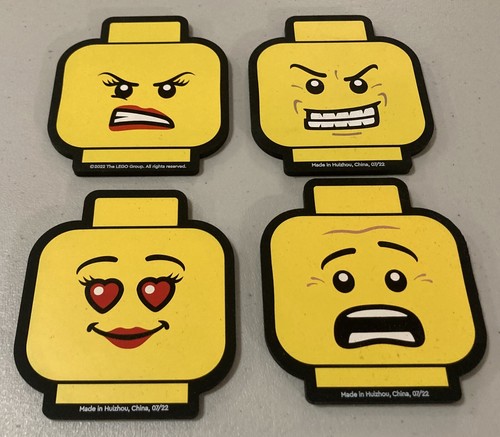 Lego VIP Promotion - Mini-Figure Design Drink Coasters - Set of 4 | eBay
