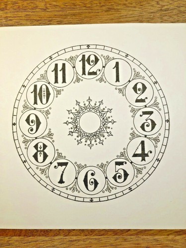 5 Inch Clock Replacement Paper Dial (Lot 158) | eBay