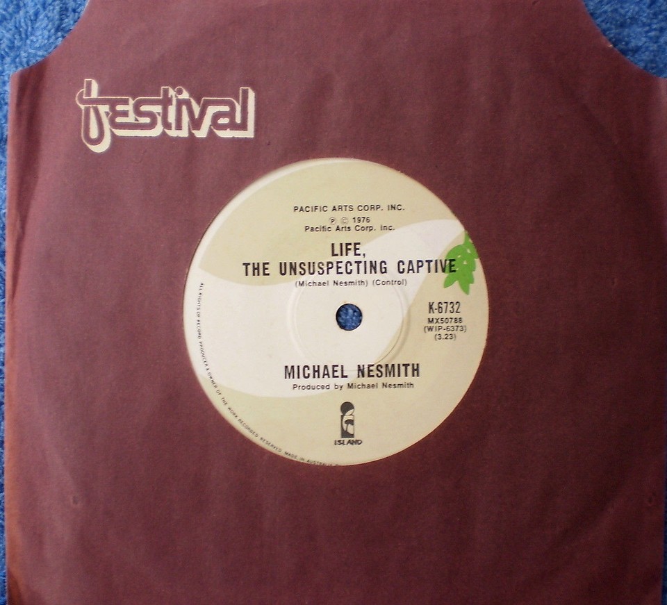 MICHAEL NESMITH-RIO/LIFE, THE UNSUSPECTING CAPTIVE "THE MONKEES" 45 RPM ...