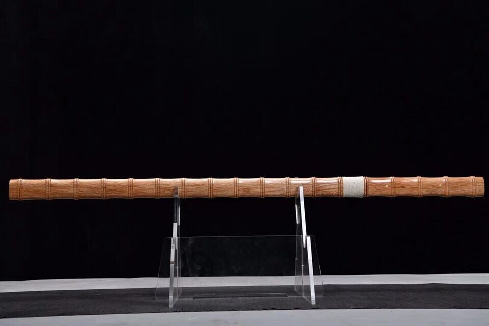 Sharp Bamboo Katana Japanese Samurai Sword T10 Steel Clay Tempered ...