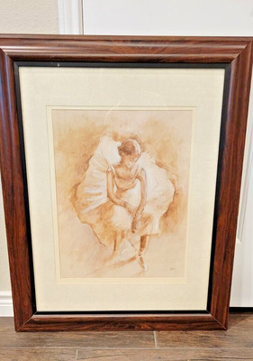Justin Roth Rehearsal II Ballet Ballerina Dance Print Matted Framed | eBay