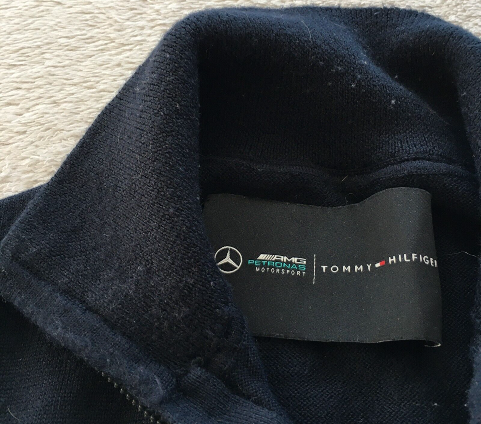 Tommy Hilfiger Mercedes AMG Petronas Racing F1 mens Knitted Zip Sweater ...