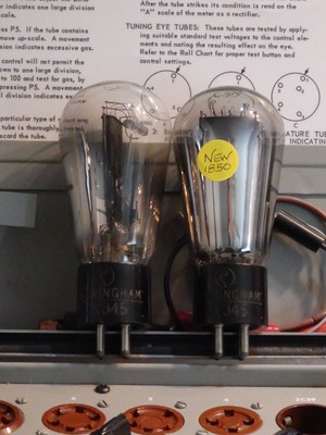 Matched Pair Cunningham CX-345 Balloon Globe Type 45 Tubes. Strong NOS ...