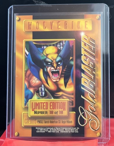 1995 Marvel Metal Wolverine Gold Blaster Insert Card #18 of 18 | eBay