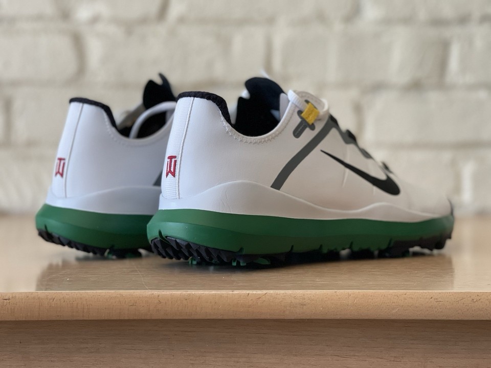 Nike TW13 Wide White Black Green Tiger Woods Men 13 PGA Golf Masters ...