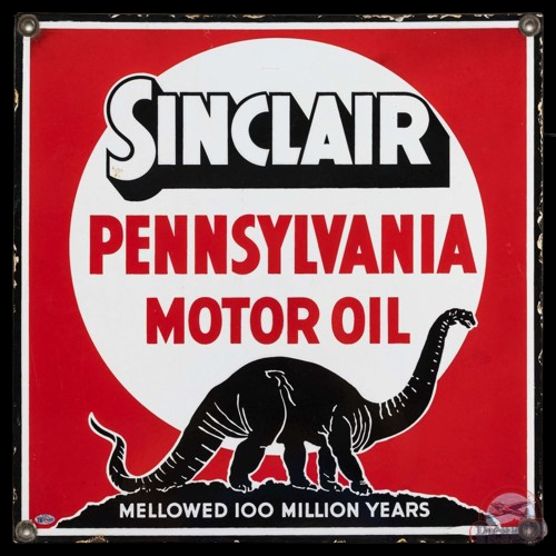 PORCELAIN SINCLAIR ENAMEL SIGN 24X24 INCHES SINGLE SIDED | eBay
