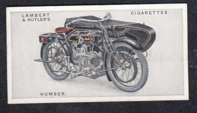 Vintage 1923 Motorcycle Card HUMBER 4 1/2 h.p. Flat Twin | eBay