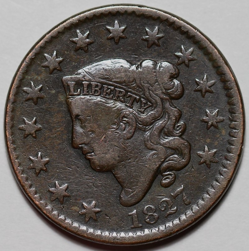 1827 Coronet Head Large Cent - US 1c Copper Coin | eBay