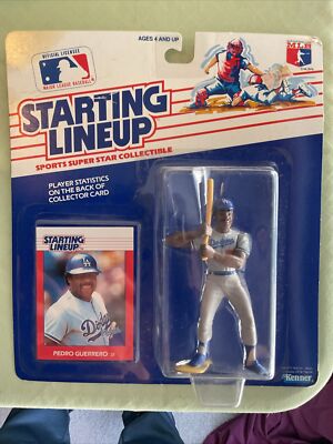 1988 Starting Lineup Baseball Figure Card Pedro Guerrero Los Angeles ...