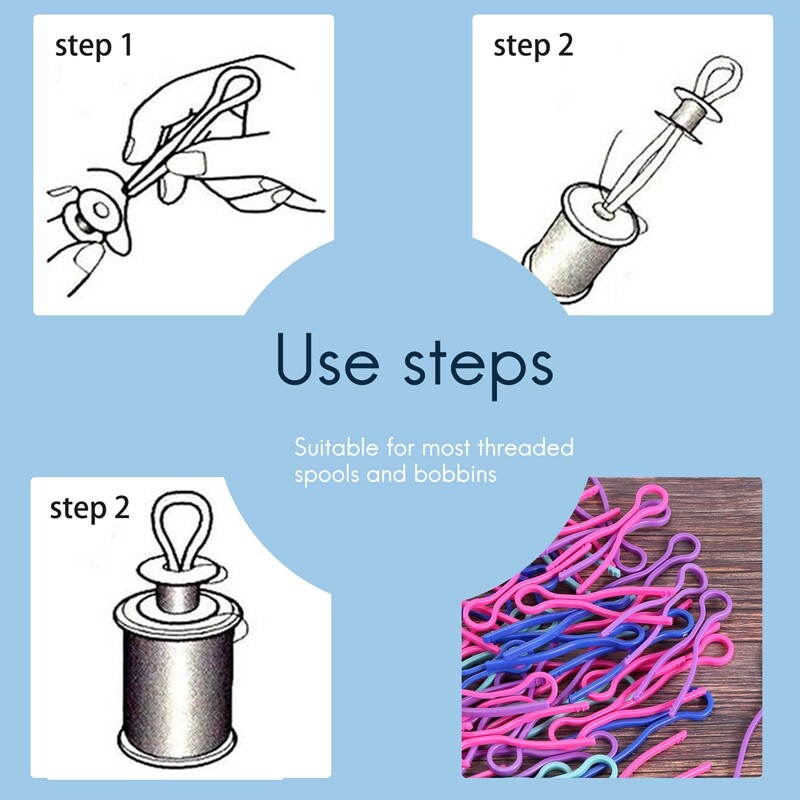 Bobbin - Tread Clips - Keep Your Bobbin Threads Matched with Your8908 ...