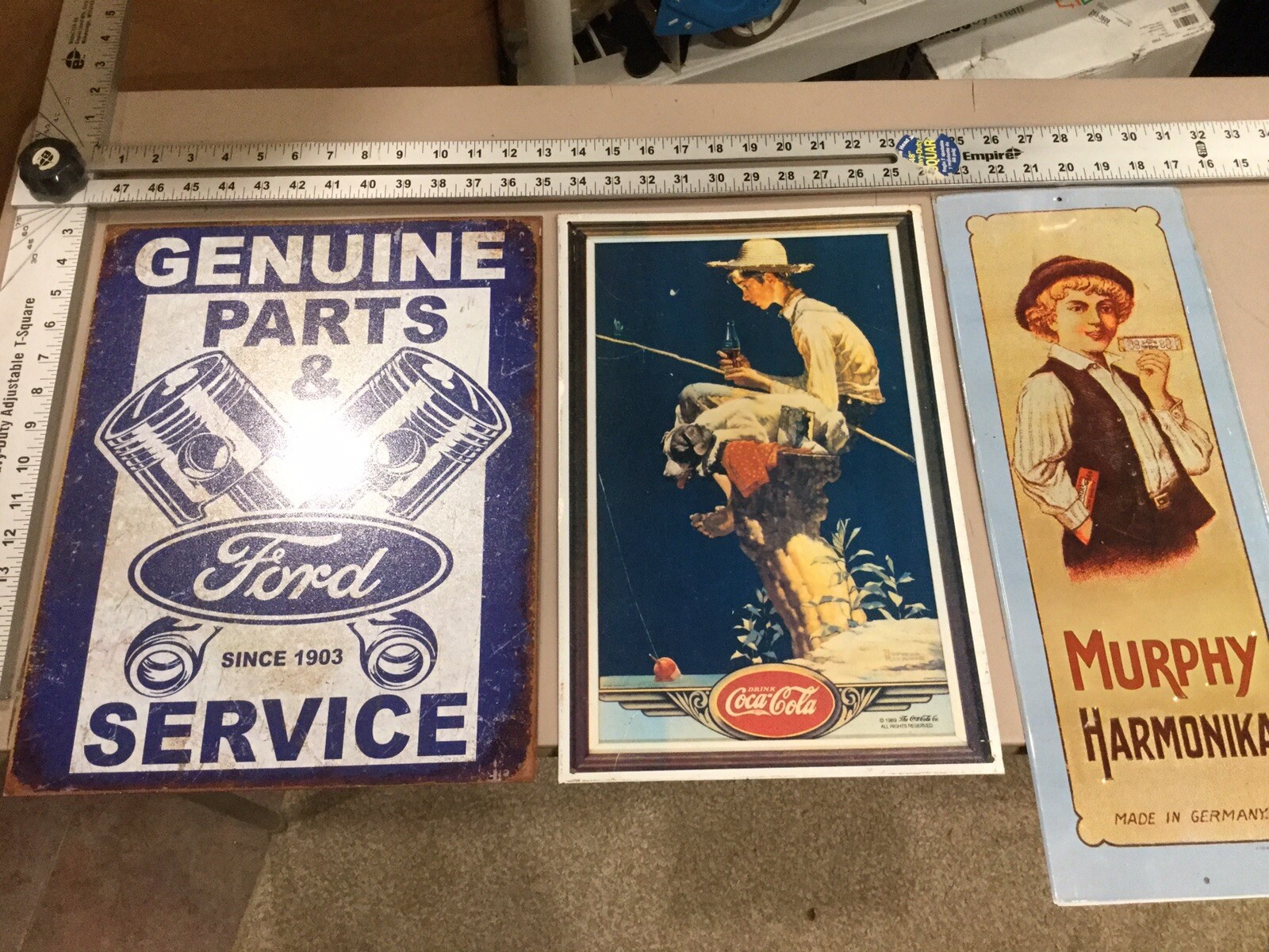 LOT OF THREE CRAPPY METAL SIGNS | eBay