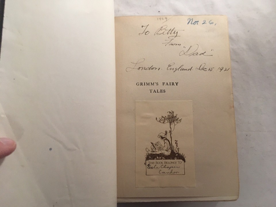 ANTIQUE BROTHERS GRIMM'S FAIRY TALES ILLUSTRATED BOOK BY NOEL POCOCK ...