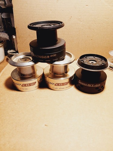 Okuma Spinning reel large Spools. Lot of 4. Pre-Owned. | eBay