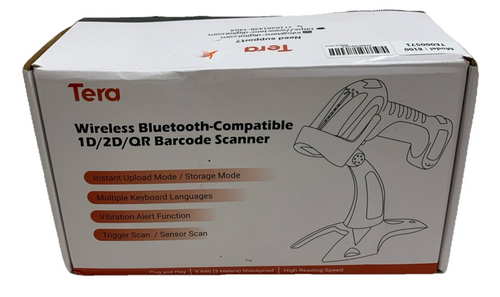 Tera Industrial Wireless 2D QR 1D Barcode Scanner Model 8100 Bluetooth ...