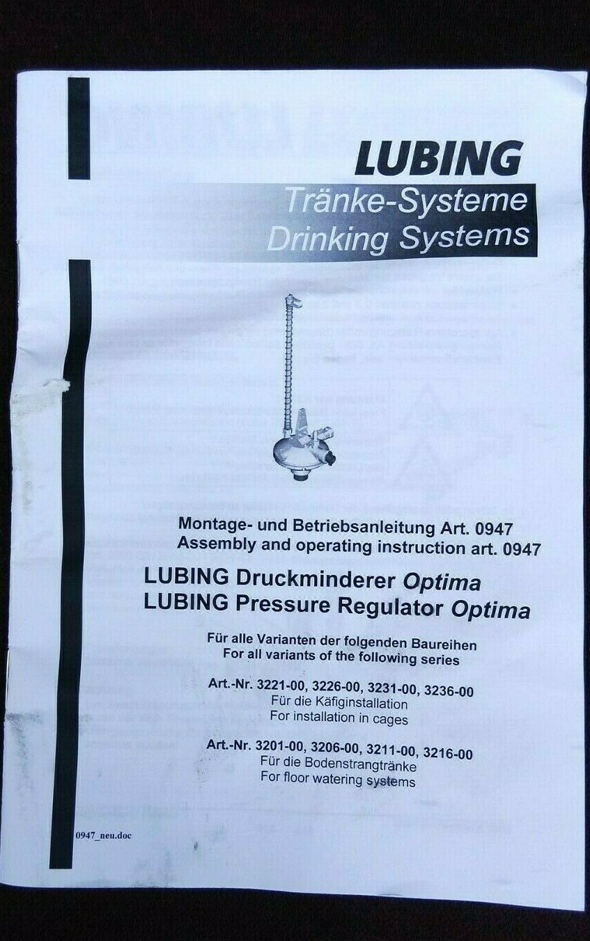 Lubing Drinking System Pressure Regulator Flush Breather 28 x 60mm ...