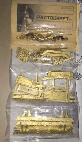 Protocraft Proto 48 Pullman Passenger Trucks 4 Wheel Kit 1910 Brass Detail P48 | eBay