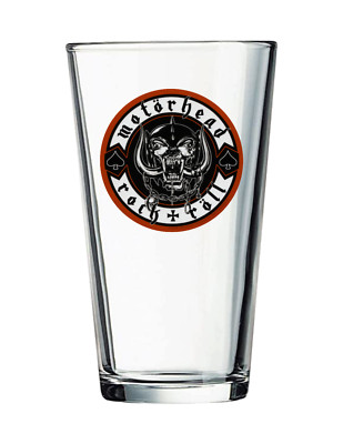 Motorhead - Rock and Roll - 16oz Pint Beer Glass Pub Barware Seltzer ...
