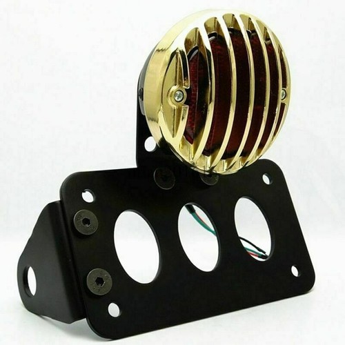 Side Mounting Holder Number Plate Tail Light For Harley Bobber Chopper ...