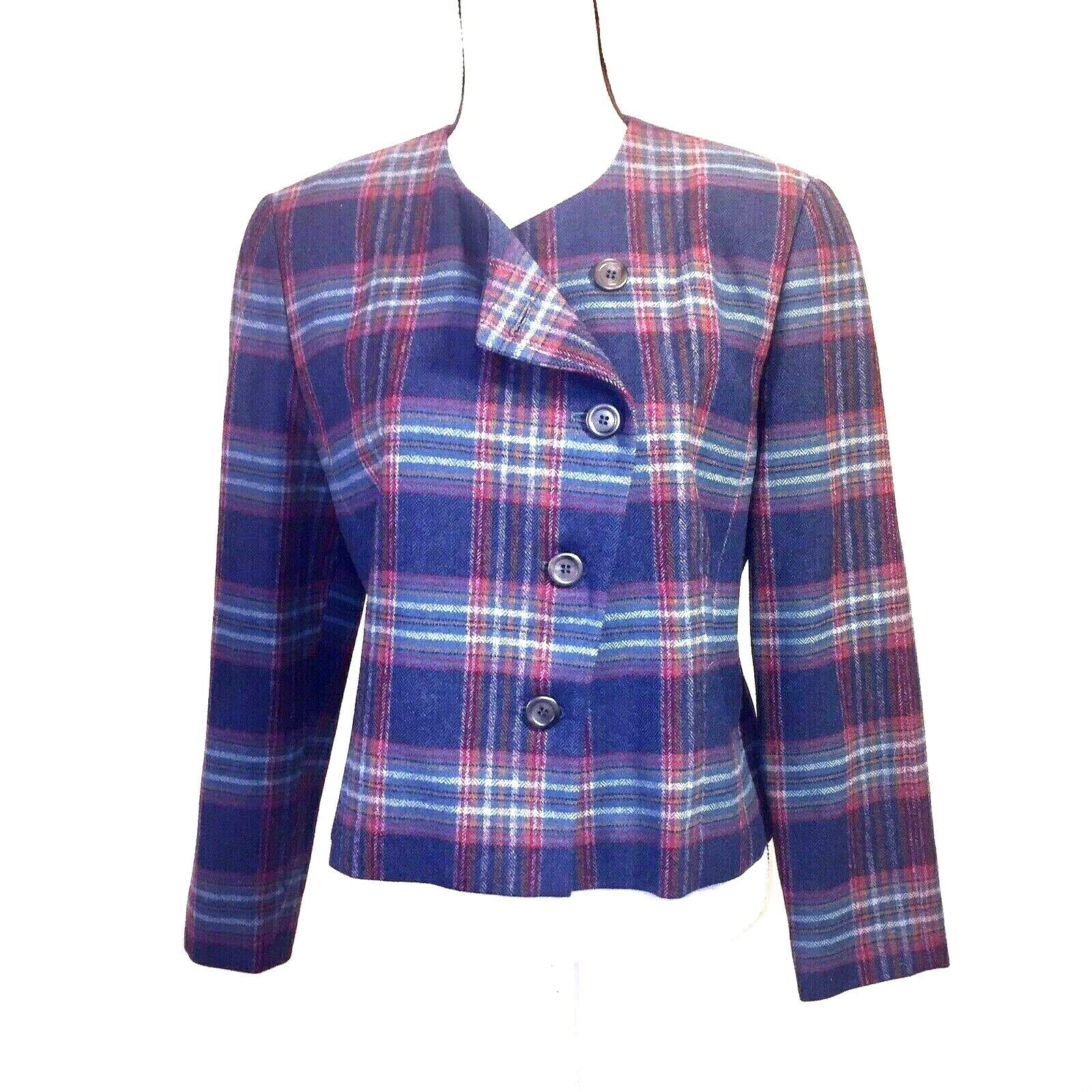 Pendleton Blazer Jacket 14 Petite Vintage 80's Wool P… - Gem