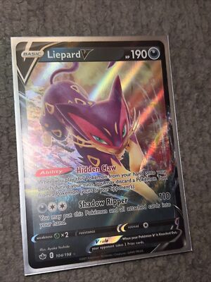 Liepard V 104/198 Chilling Reign NM Full Art Ultra Rare Pokemon Card | eBay