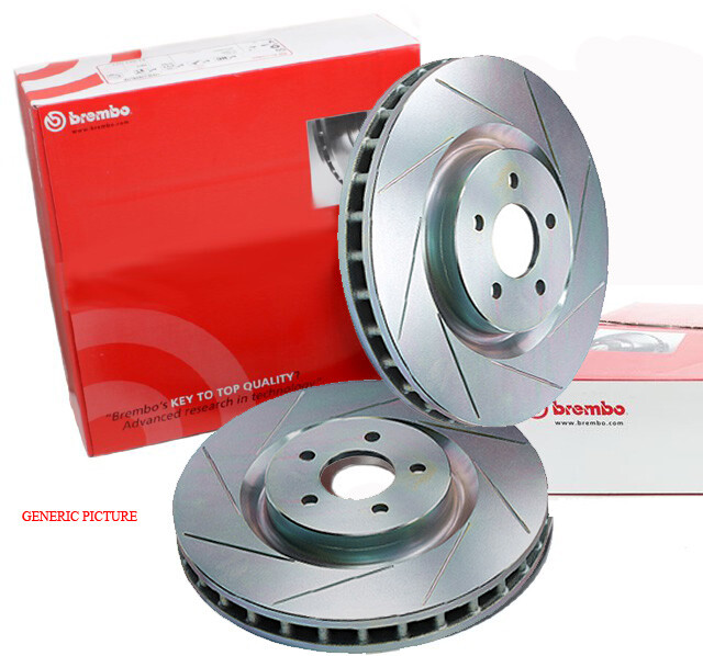 BREMBO 307mm REAR SLOTTED BRAKE ROTORS for Lexus IS200 IS300 GS300 ...