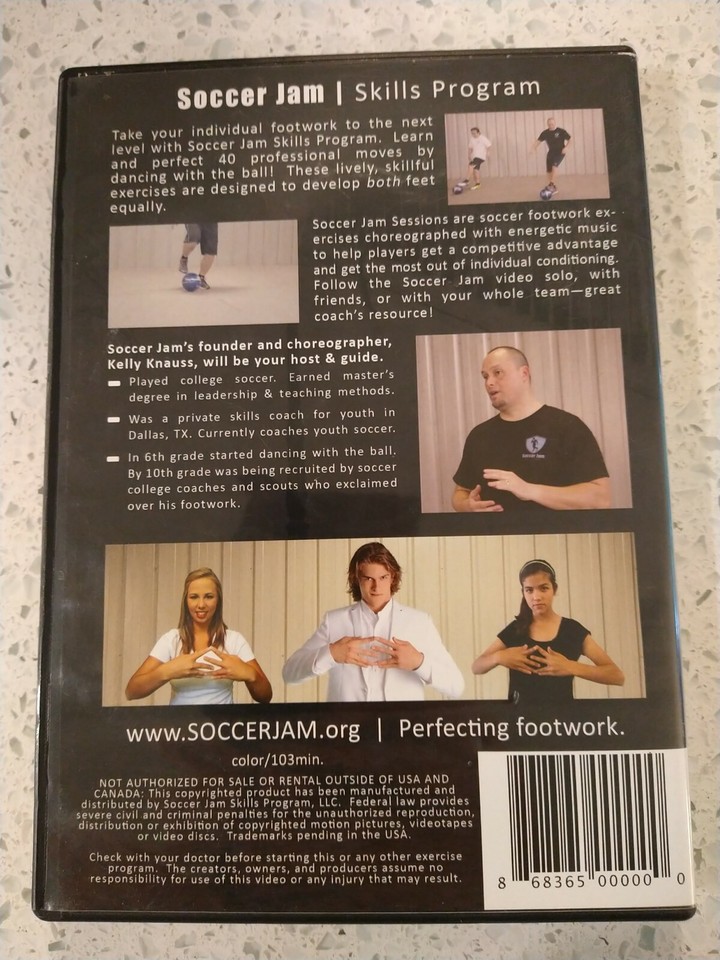 Soccer Jam Skills Program DVD B001 | eBay